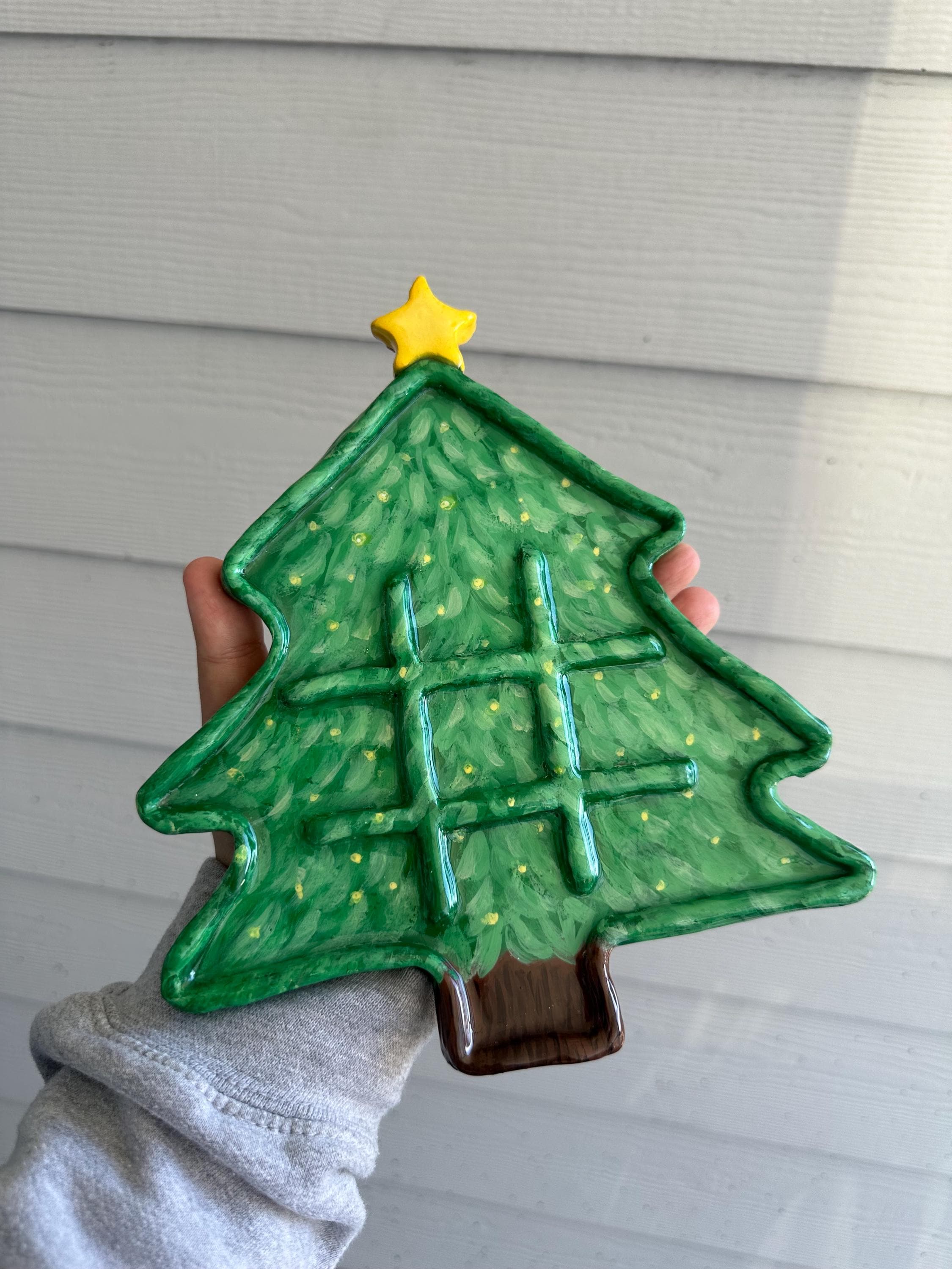 Christmas Tree Tic Tac Toe - Etsy