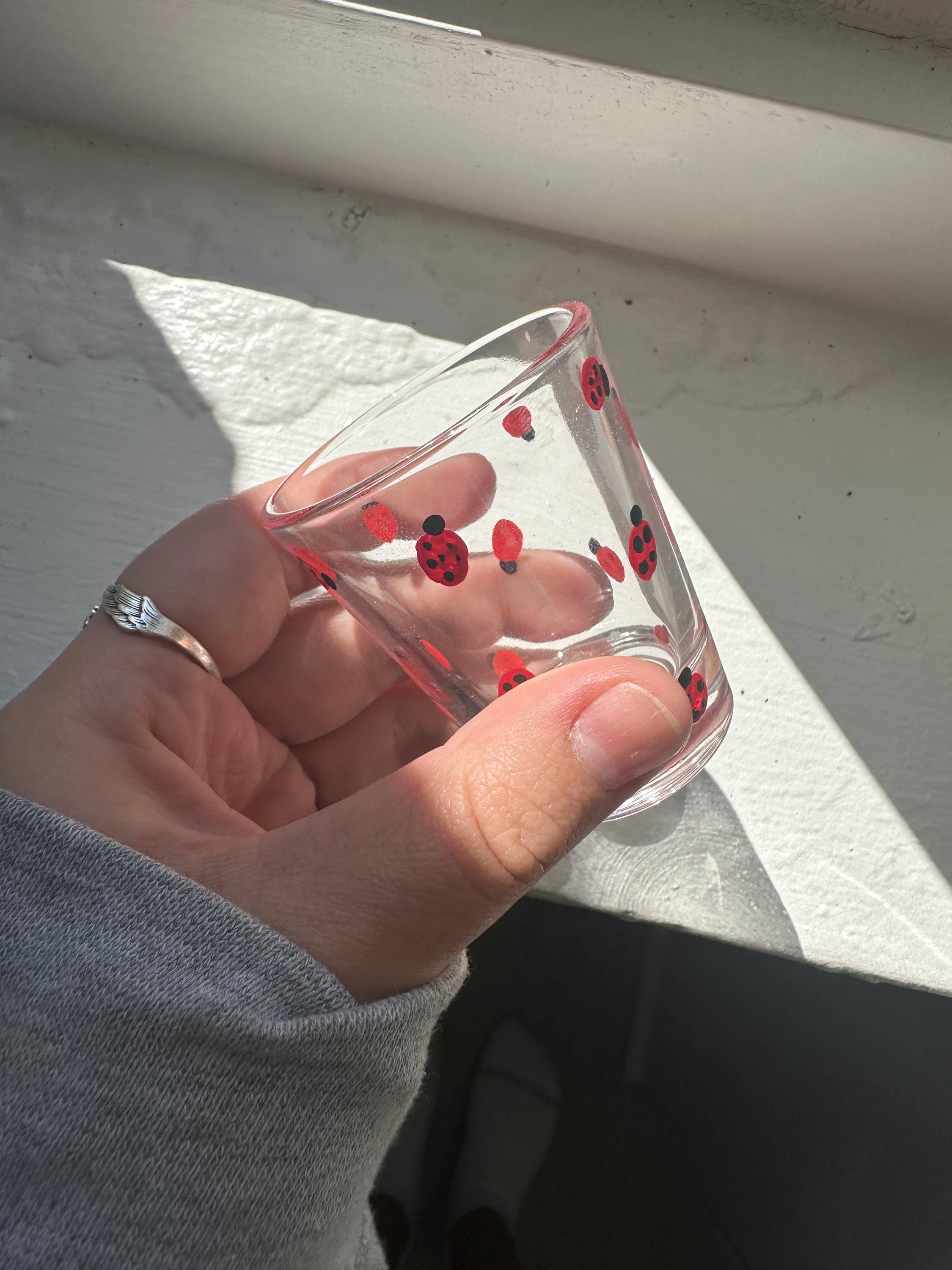 Lady Bug Shot Glass - Hand Painted - Etsy