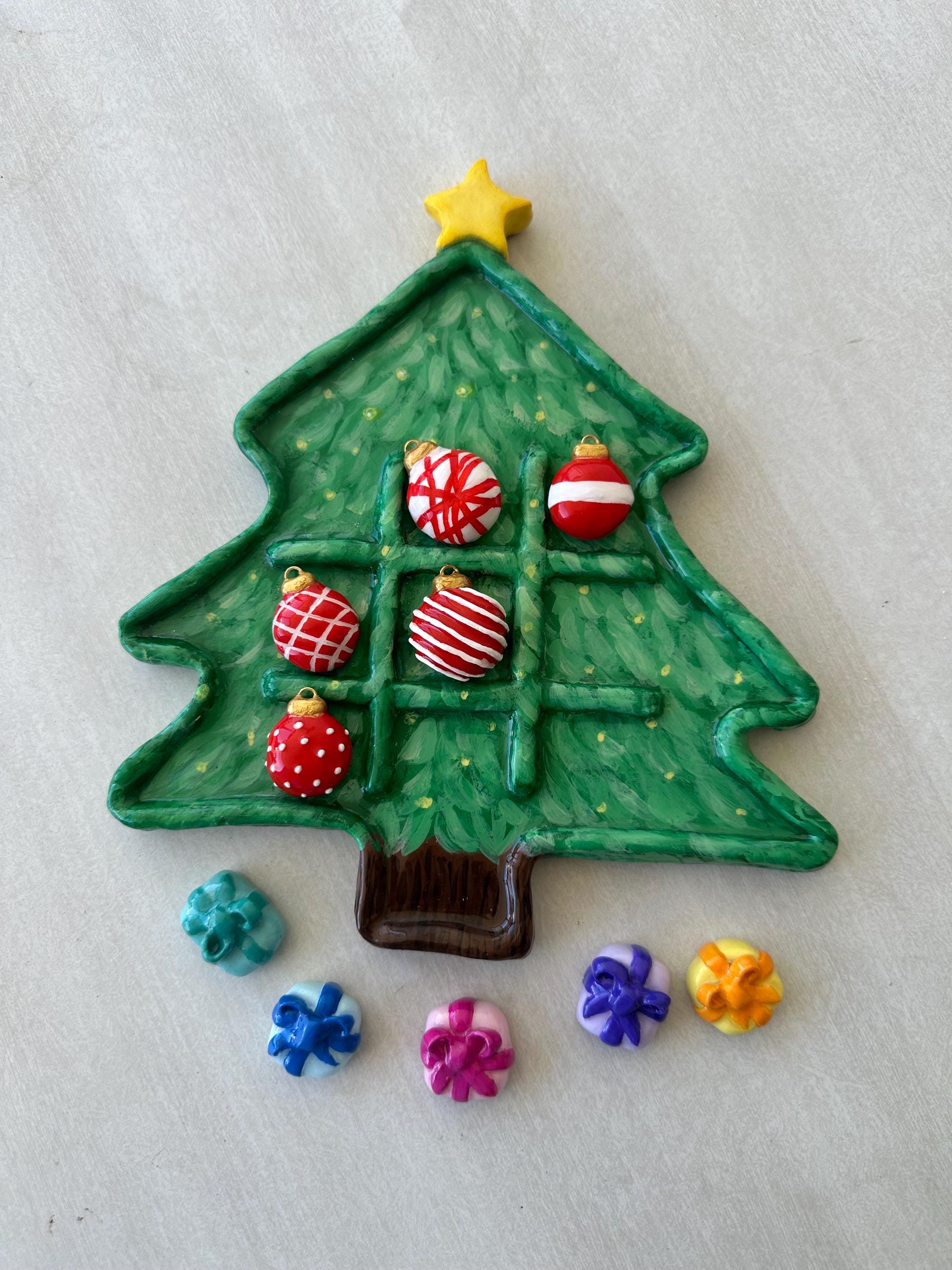 Christmas Tree Tic Tac Toe - Etsy