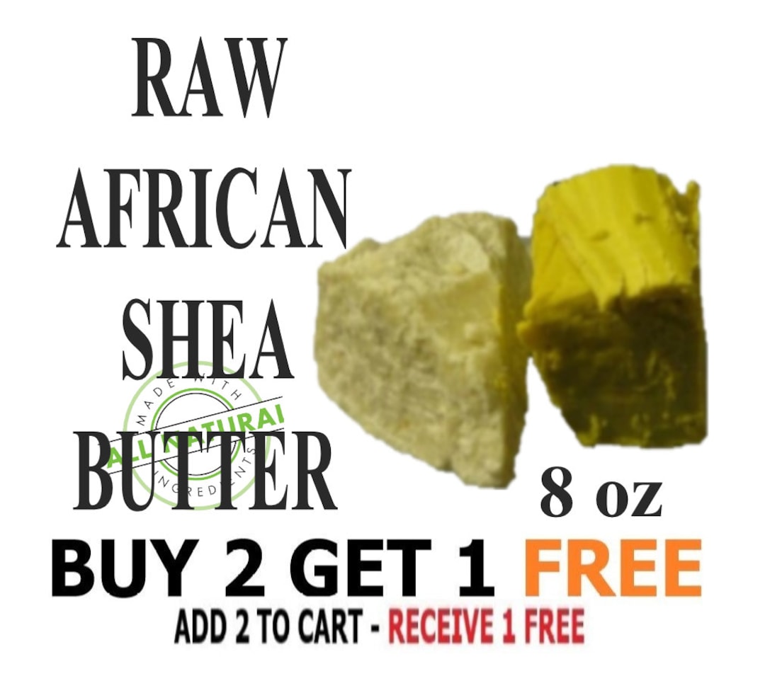 8 Oz. Raw African Shea Butter Bulk, 100% Pure Natural Organic Unrefined ...