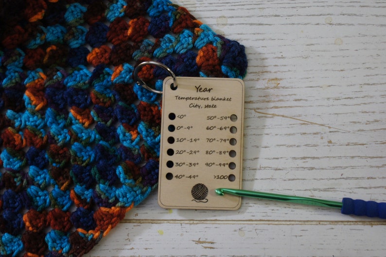 Custom Crochet/ Knitting Temperature Blanket Project Chart - Etsy