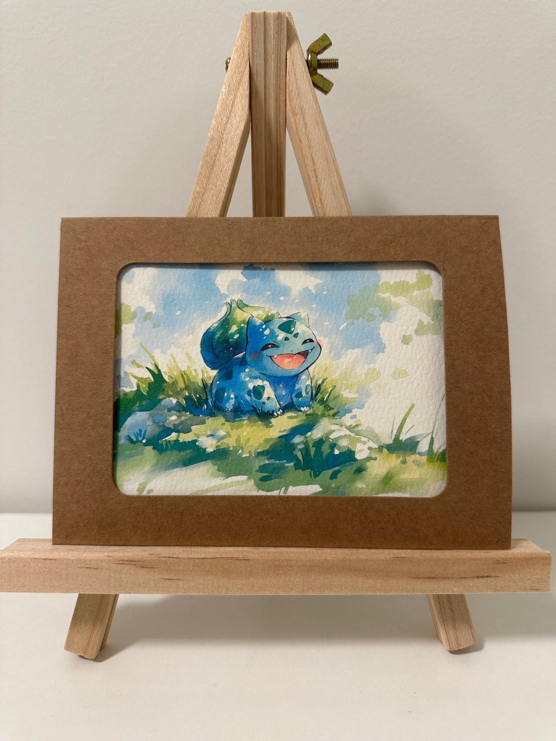 Pokemon Bulbasaur Watercolor Fan Artwork Physical Digital Print (15.5cm ...