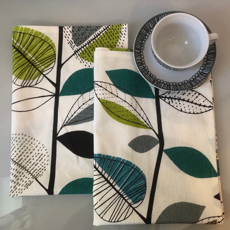 Teal Chartreuse Fabric - Etsy