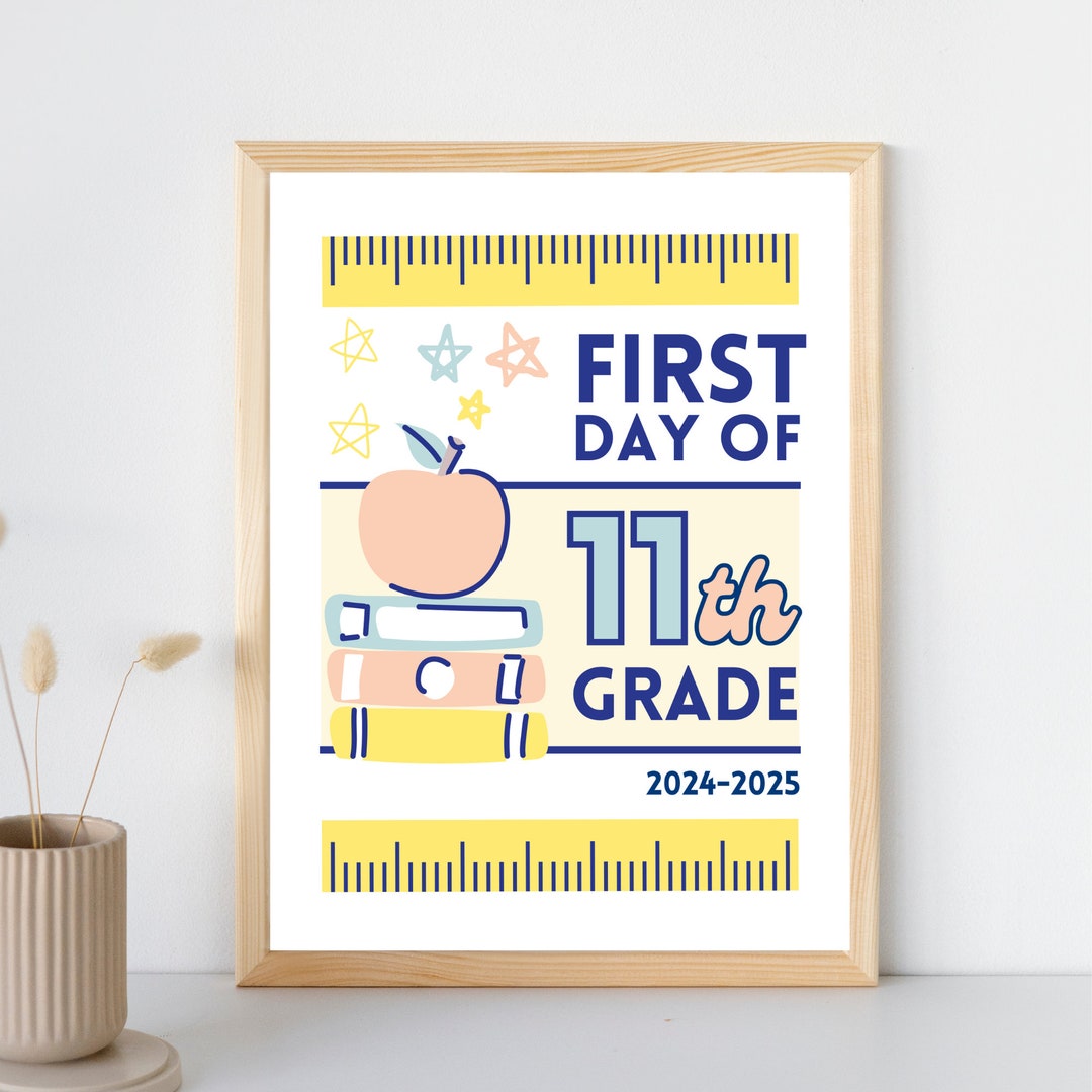 First Day of School Sign, Middle School and High School Sign, Back to ...