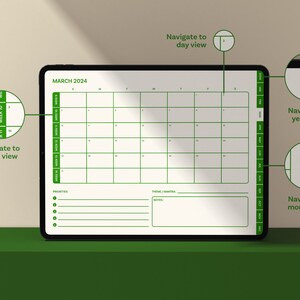2024 Digital Planner Goodnotes, Notability, iPad Monthly, Weekly, Daily ...