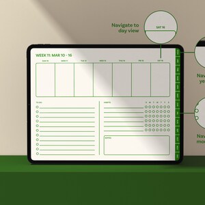 2024 Digital Planner Goodnotes, Notability, iPad Monthly, Weekly, Daily ...