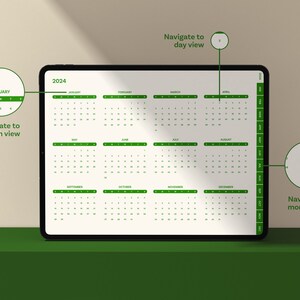 2024 Digital Planner Goodnotes, Notability, iPad Monthly, Weekly, Daily ...