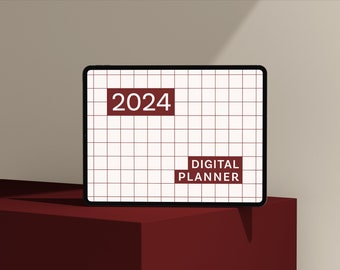 2024 Digital Planner Goodnotes, Notability, iPad Monthly, Weekly, Daily ...