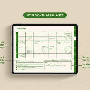 2024 Digital Planner Goodnotes, Notability, iPad Monthly, Weekly, Daily ...