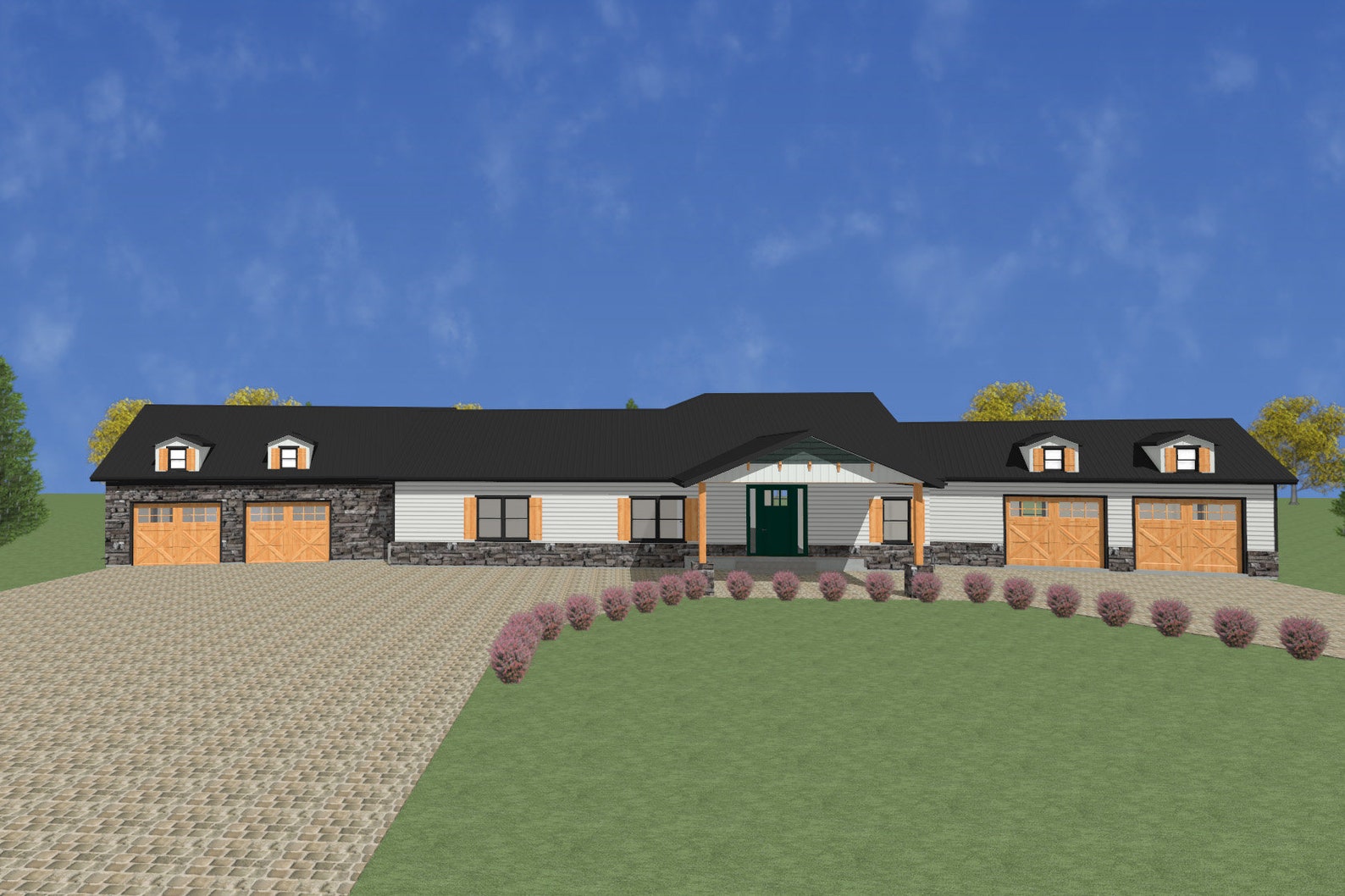 Garage Dream!!! 5 Car Garage, 2,665 SF, 4 Bedroom, 3 Bath, Outdoor ...