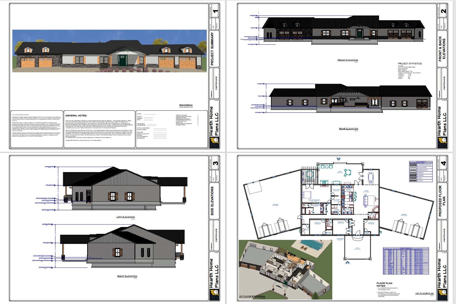 Garage Dream!!! 5 Car Garage, 2,665 SF, 4 Bedroom, 3 Bath, Outdoor ...