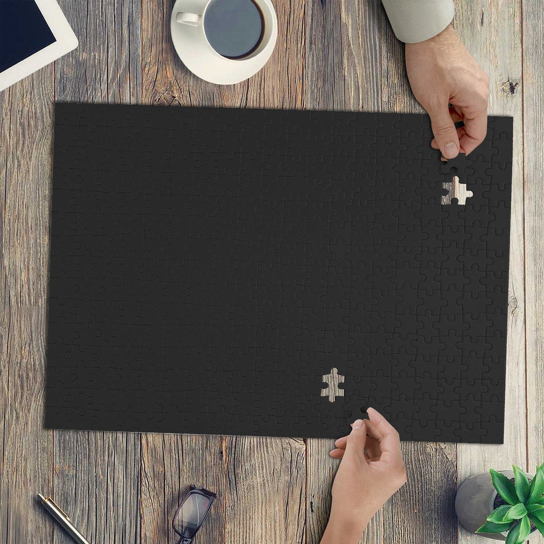 1000 Piece All Black Impossible Jigsaw Puzzle, Made in USA, Adult ...