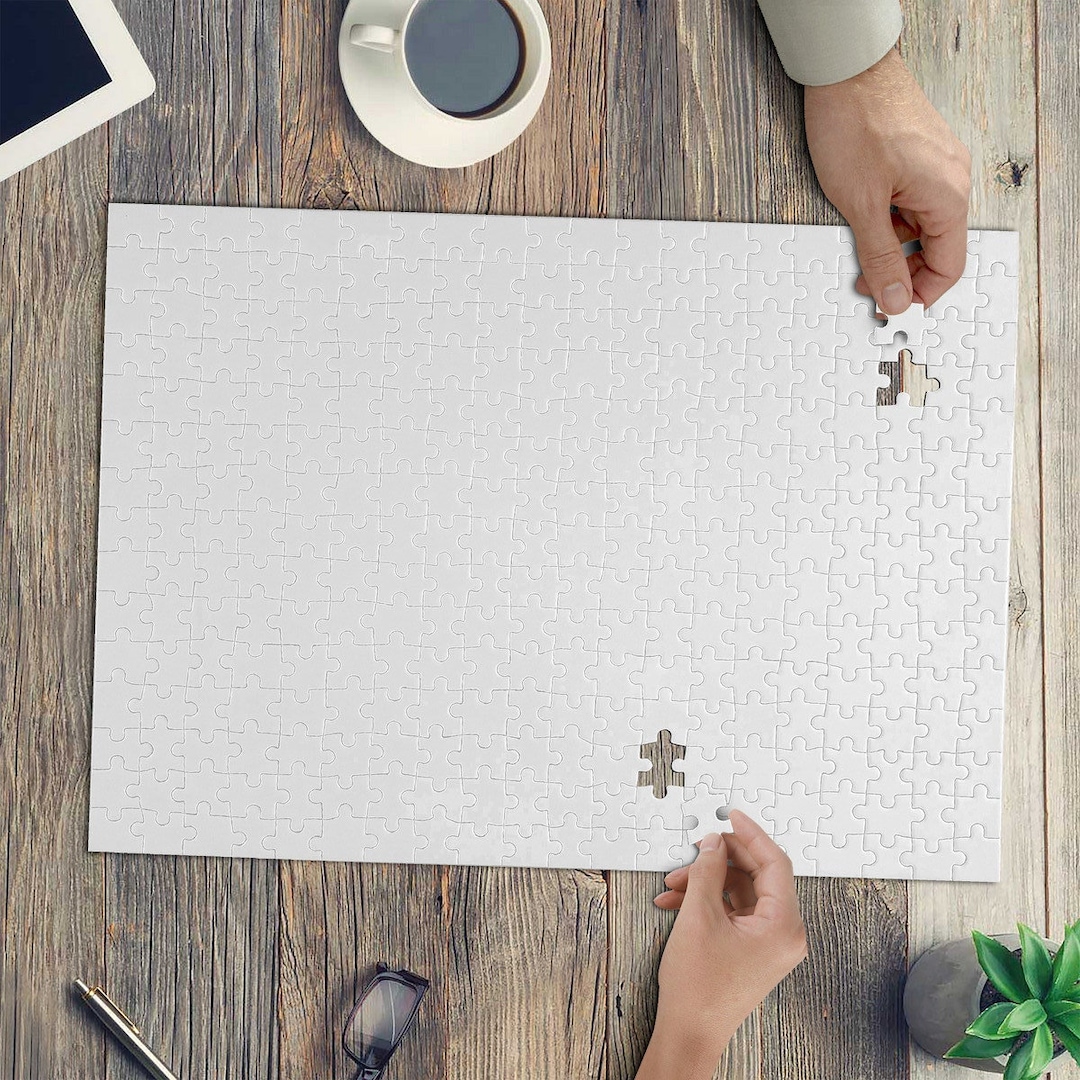 1000 Piece All White Impossible Jigsaw Puzzle, Made in USA, Adult ...