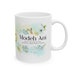 Modeh Ani Ceramic Mug With Flower Design 11oz | Jewish Gifts | Morning ...
