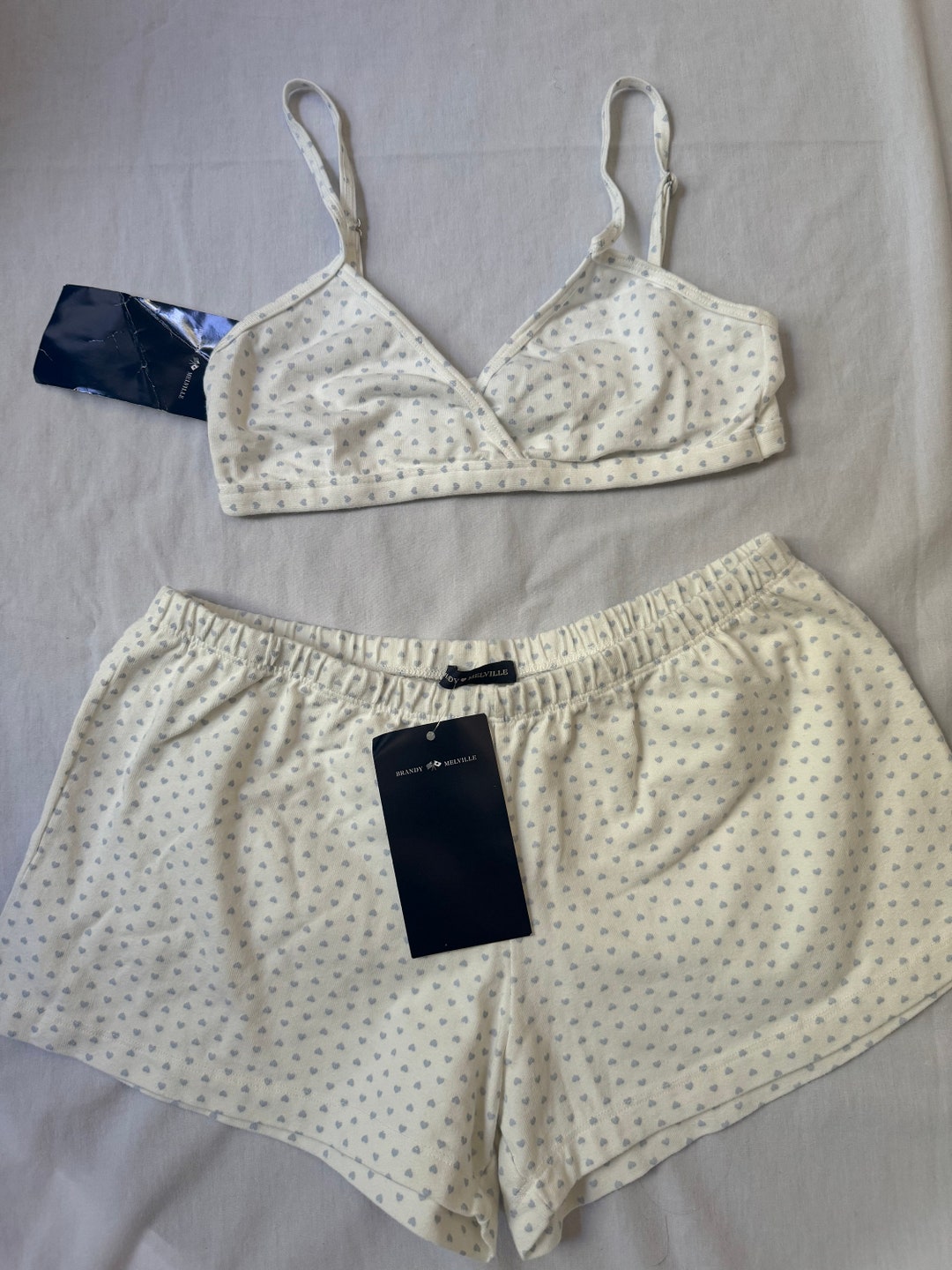 Brandy Melville Blue Heart Set - Etsy