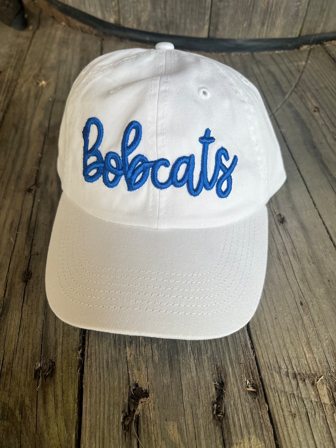 Team 3D Puff Embroidered Hat - Girly Team Hat - Game Day Wear - Cute Team Hat - Bobcats Hat - Etsy