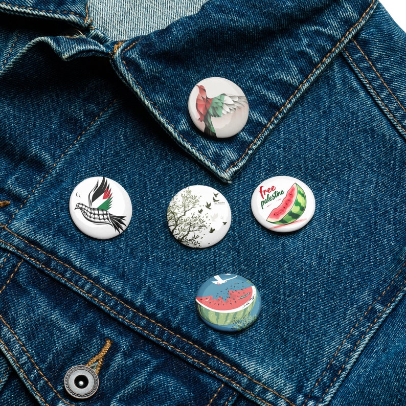 Palestine Support Accessory (set of 5 Pins) - Etsy