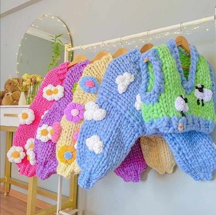 Chunky Knit and Throw - Etsy