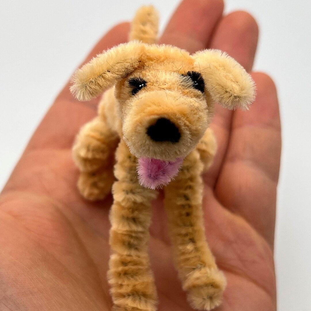 LUCY: Hand-crafted Pipe Cleaner Puppies, Handmade Dog Art, Pet Gifts ...