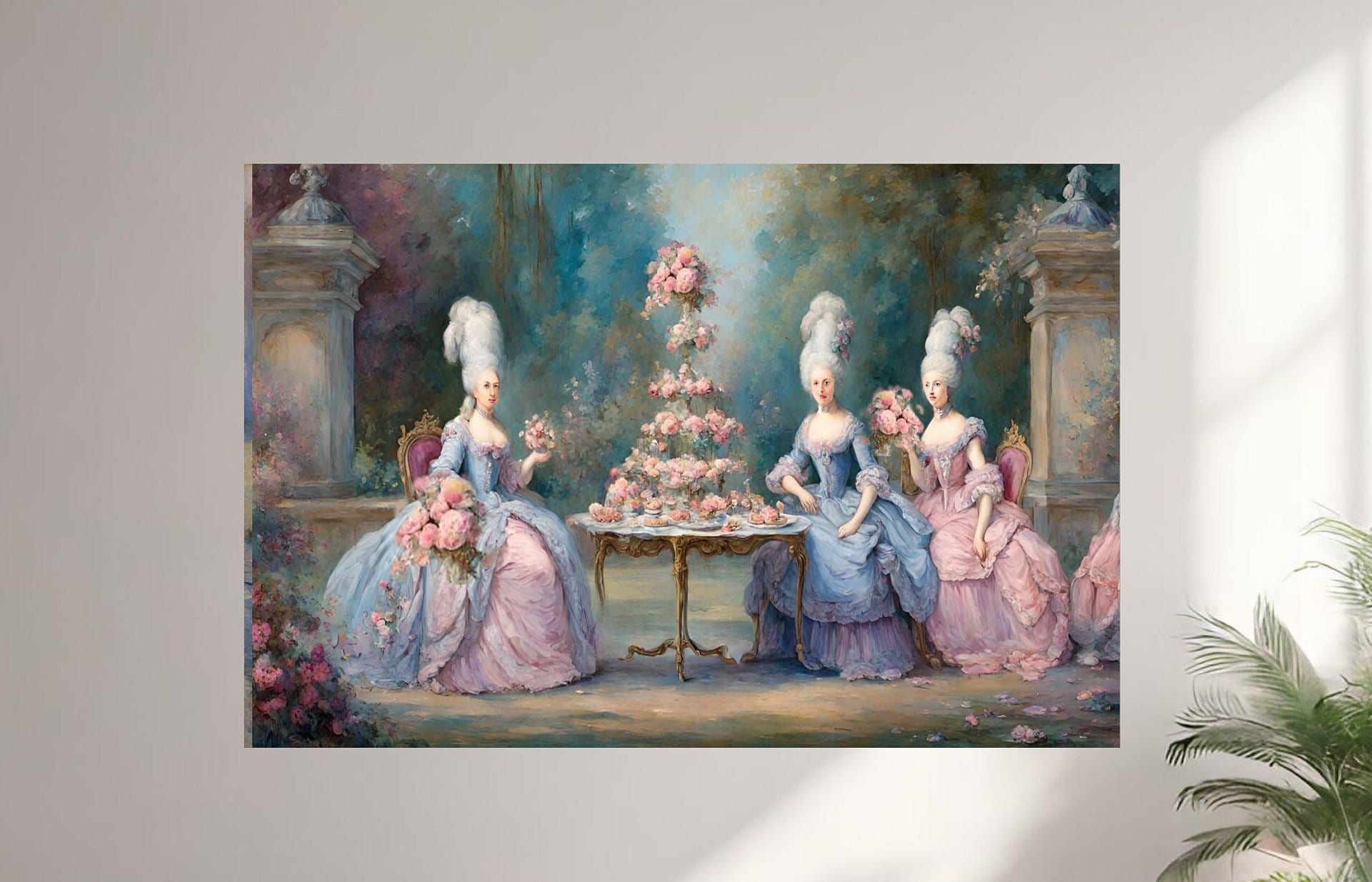 Let Them Eat Cake Marie Antoinette Rococo Eclectic Digital Wall ...