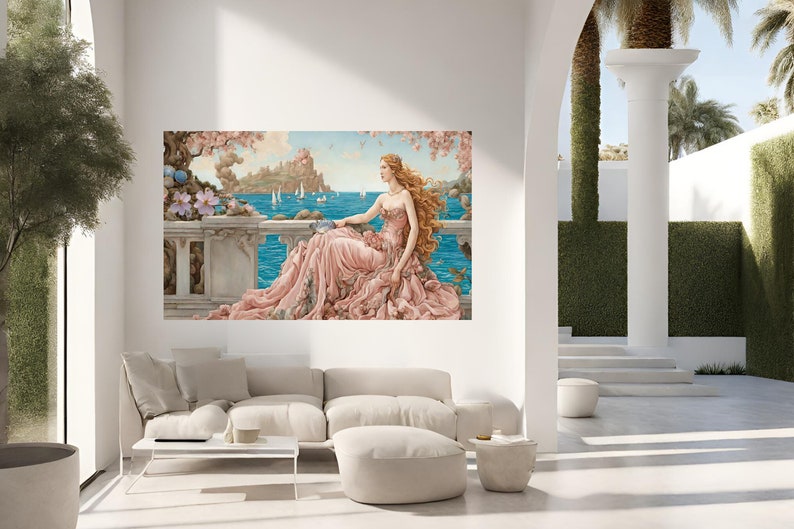 Birth of Venus Renaissance Inspired by Sandro Botticelli Digital ...