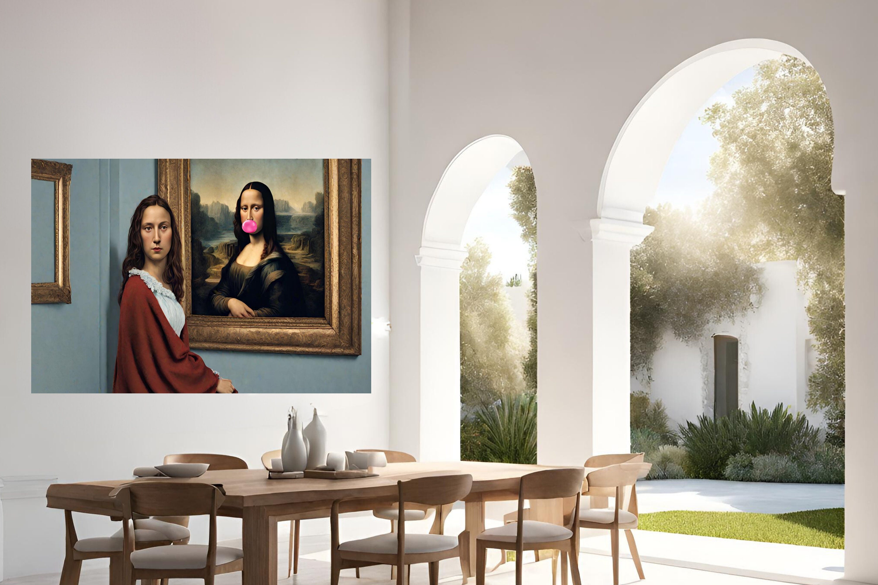 Mona Lisa Renaissance Inspired Original Digital Wall Art Renaissance ...