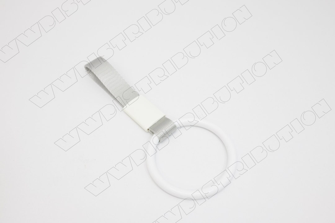 White Classic Circle Tsurikawa Ring Car Subway Bus Handle Strap Charm ...
