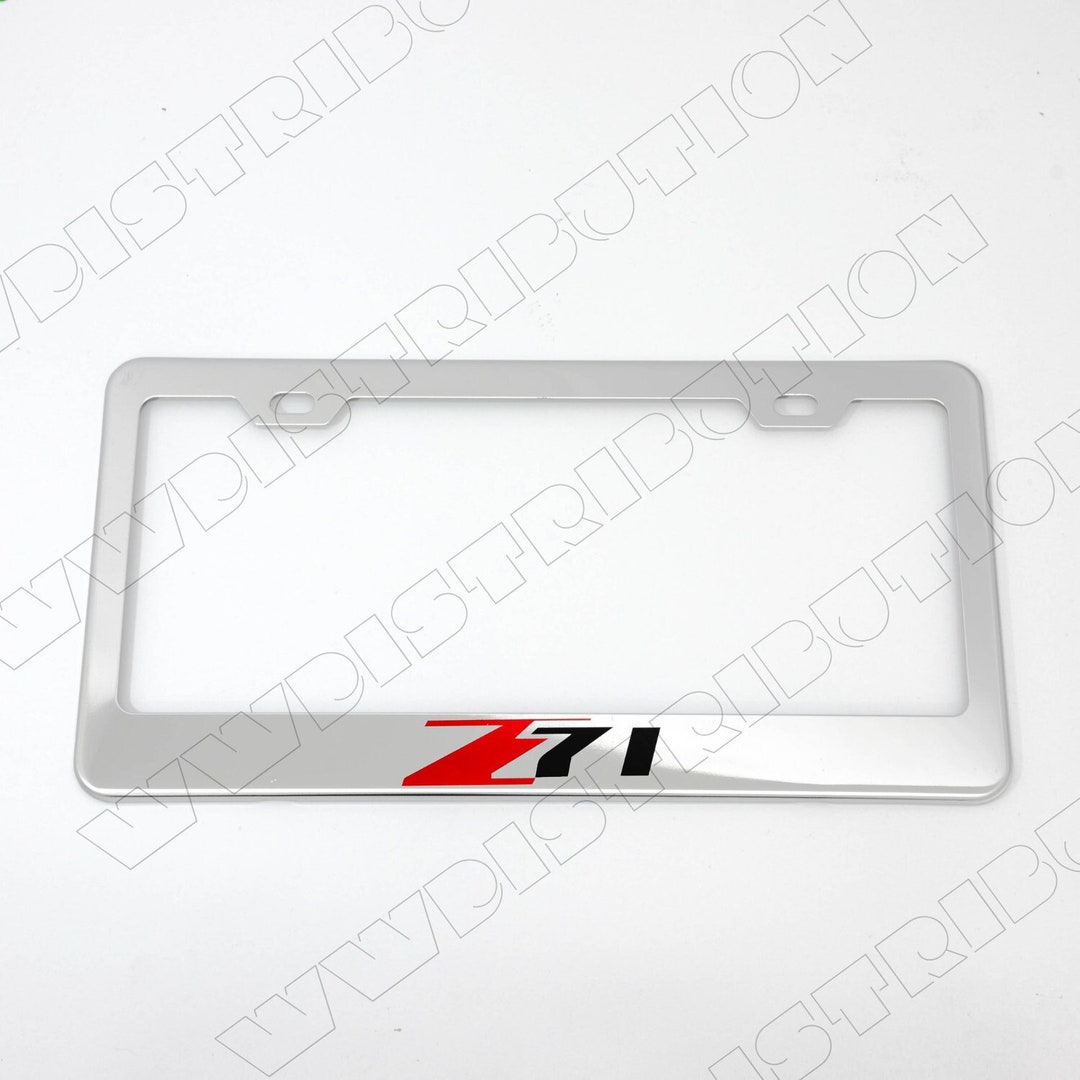 Fits for Z71 Chevy Chevrolet Logo Chrome Stainless Steel License Plate ...