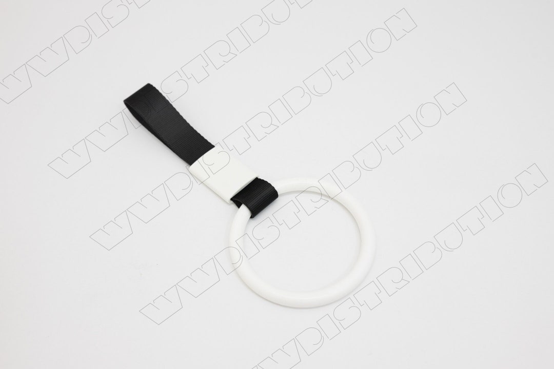 White and Black Classic Circle Tsurikawa Ring Car Subway Bus Handle ...