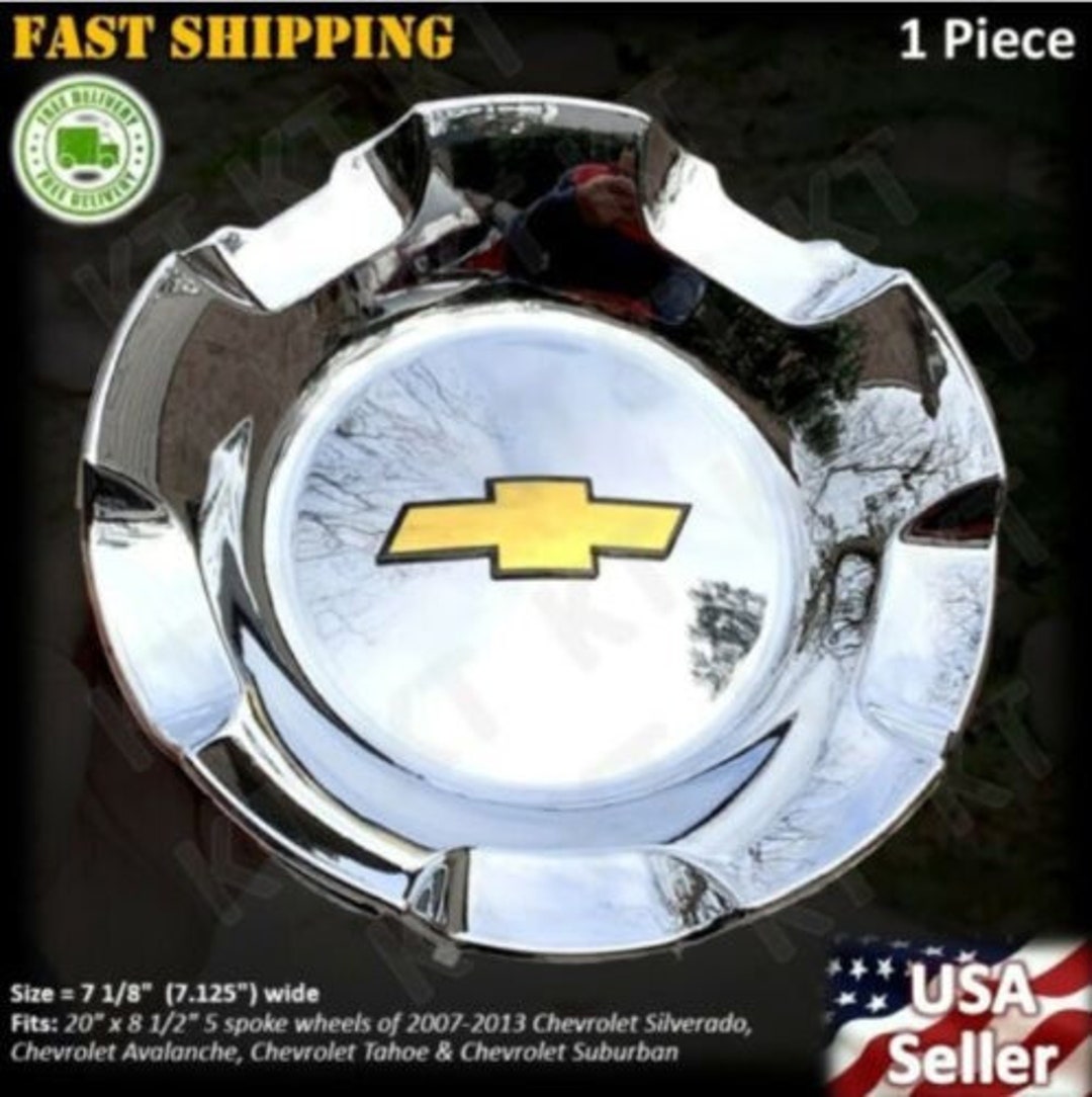 1pc 2007-2013 Silverado Tahoe Avalanche Suburban Wheel Hub Center Caps ...