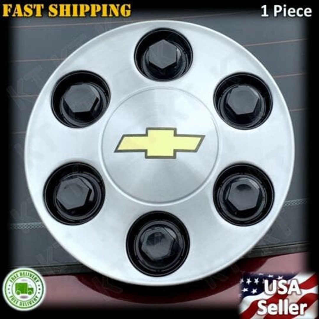 1 New Silverado Suburban Tahoe 17' Aluminum Wheel Center Hub Caps Rim ...