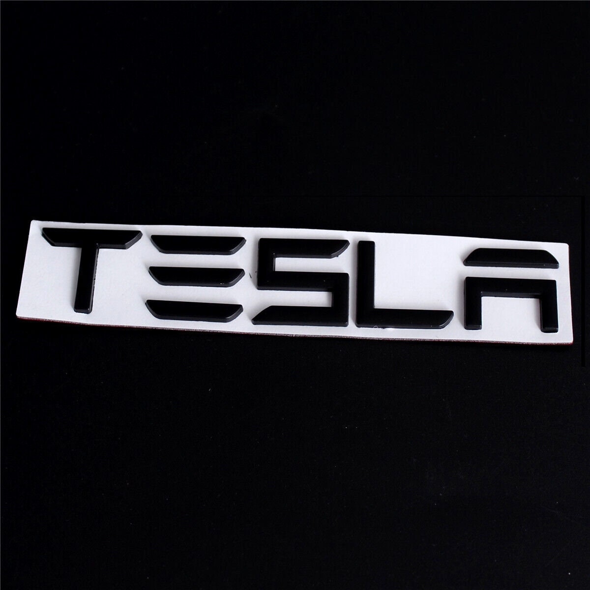 Matte Black Tesla Letters Rear Trunk Lid Emblem Sticker for Tesla Model ...