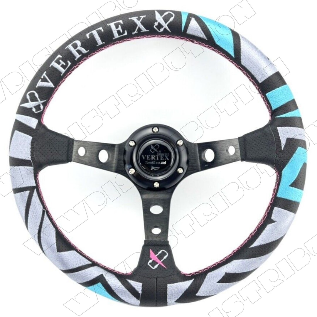 13''deep Dish Racing Car Drift Rally Tuning Steering Wheel With Vertex ...