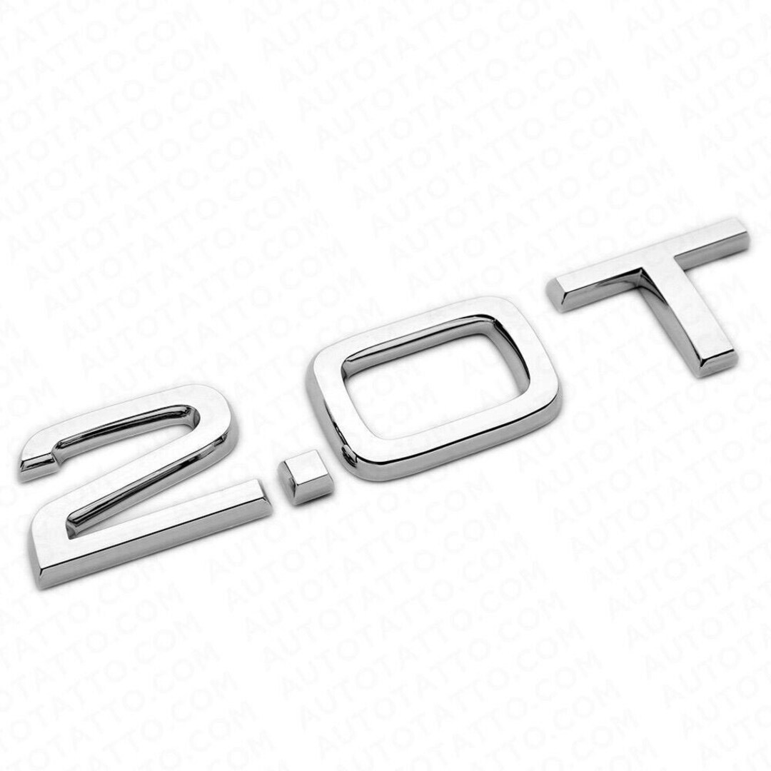 Audi 2.0t Emblem Chrome Badge Trunk Nameplate S Line A3 A4 A5 A6 Tt Q3 ...