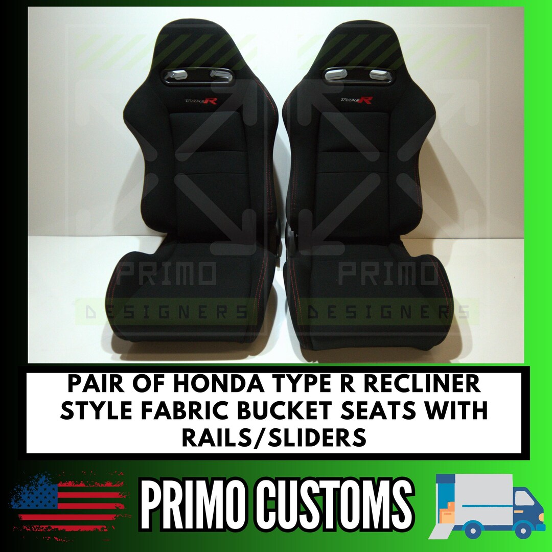 Brand New Pair of Type R Style Seats Roadster Racing Recliner Seat ...