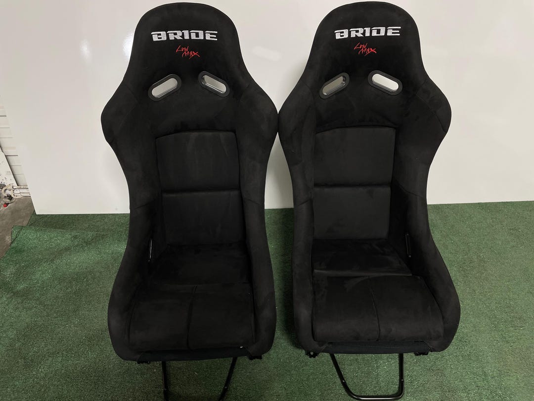 Bride Style Suede Black Lomax Seats 2 Pieces Bucket Seats USA Stock ...