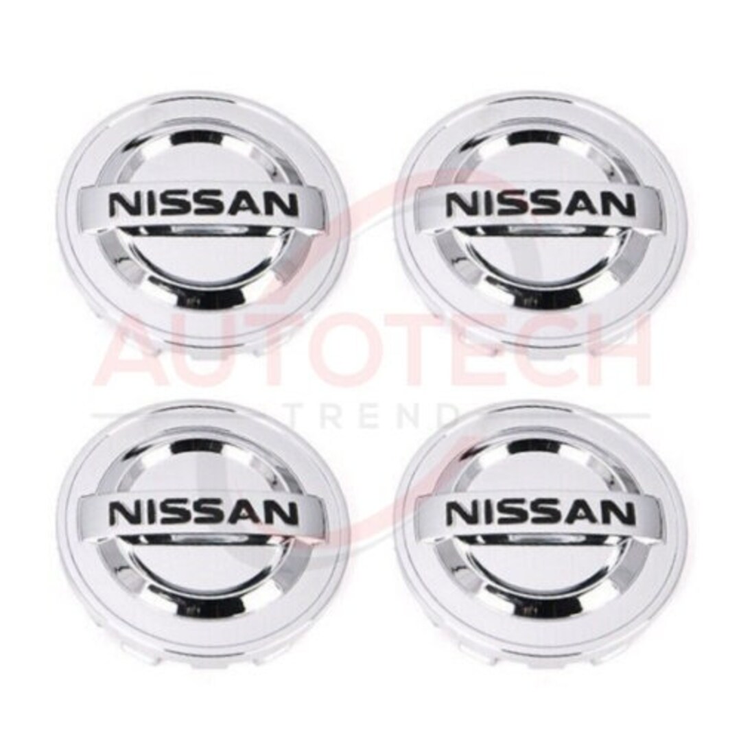 Set of 4 Silver Nissan Wheel Center Cap Size 54mm Fits for Altima ...