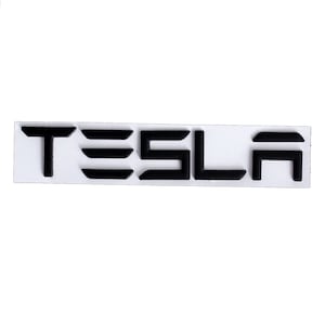 Matte Black Tesla Letters Rear Trunk Lid Emblem Sticker for Tesla Model ...