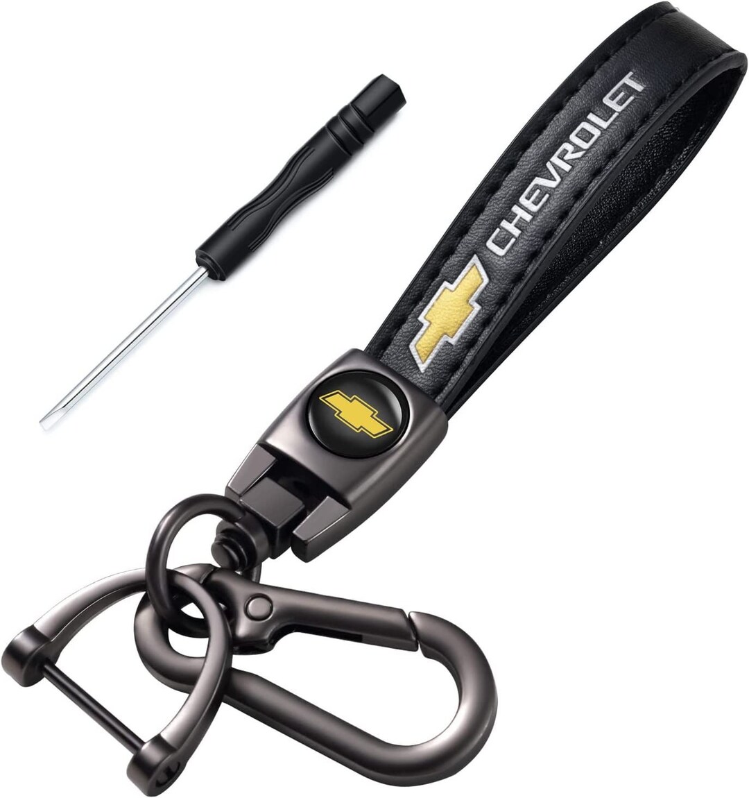 Leather Car Keychain for Chevrolet Men's and Women's Family Presents ...