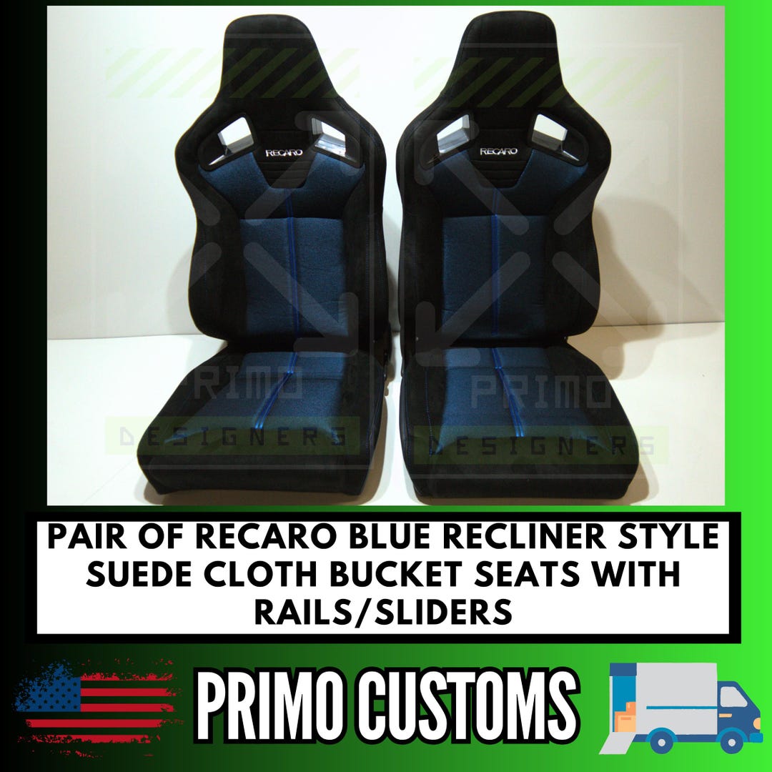 Brand New Pair of Recaro Style Seats Roadster Sportster Racing Recliner ...