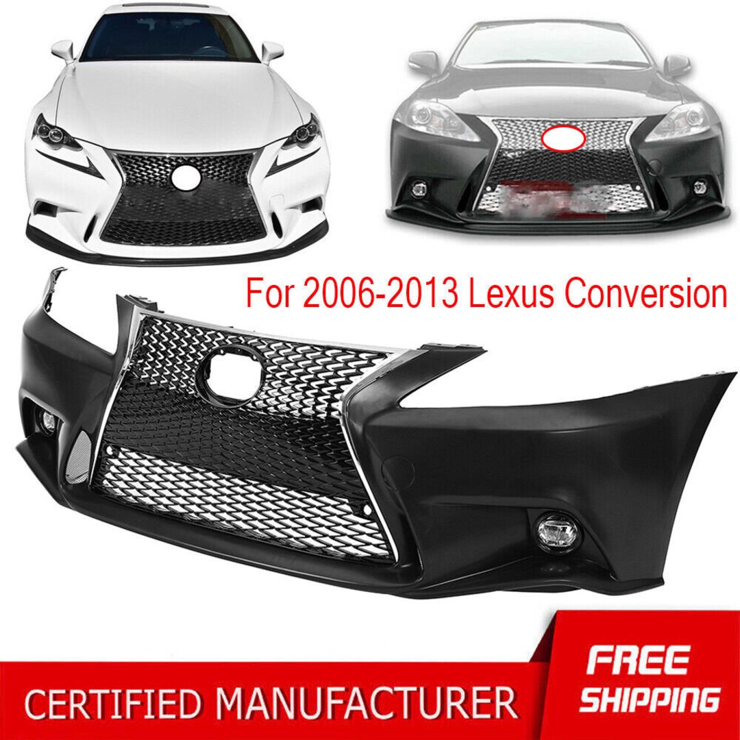 For 2006-2013 Lexus Is250 Is350 Conversion 2014+ F-sport Front Bumper ...