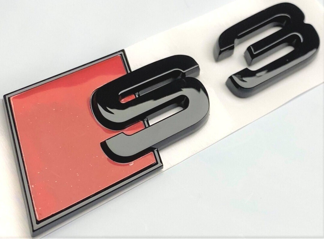 Audi S3 Emblem Gloss Black Rear Trunk Lid Letter Badge S Line Logo ...