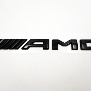 Gloss Black Amg Letters Trunk Emblem Badge Sticker for Mercedes Benz ...