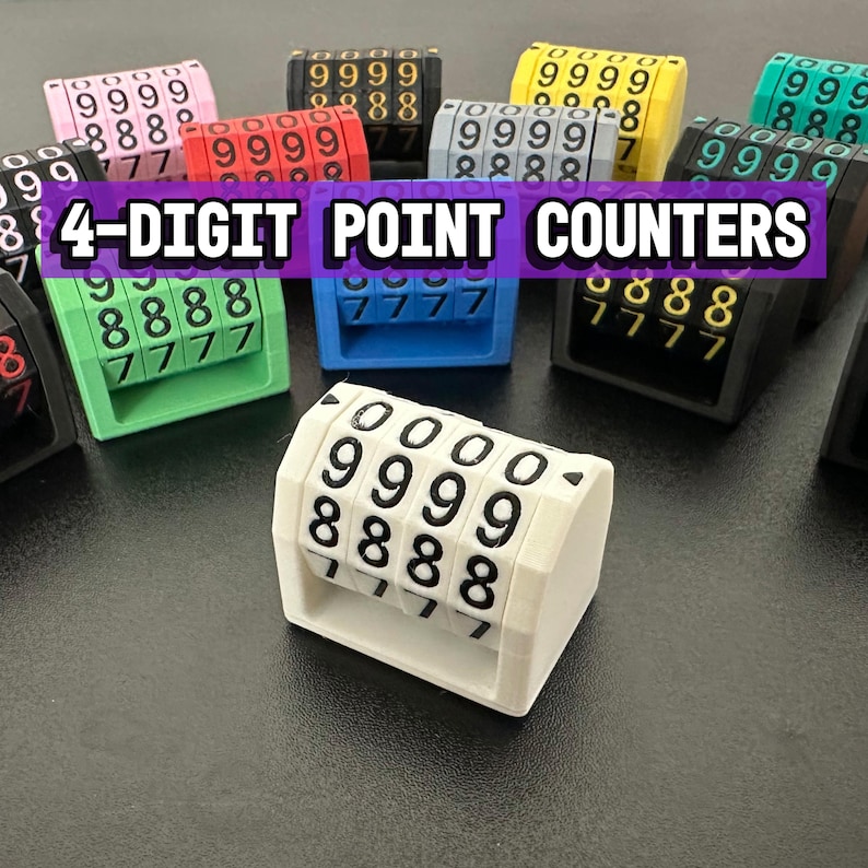 4 Digit Point Counter for Card and Board Games | MTG, D&D, Warhammer ...