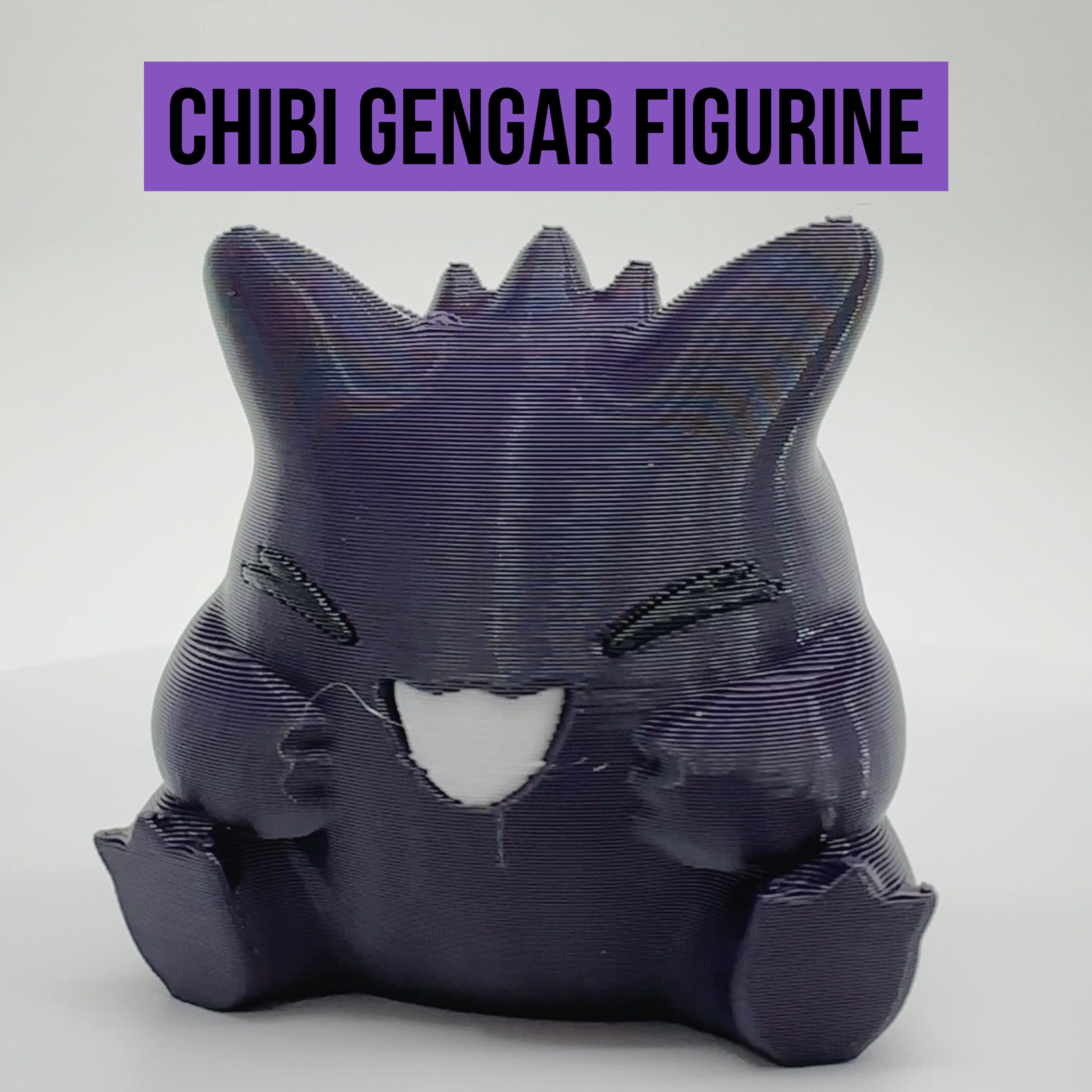 Chibi Gengar Figurine | 3D Printed Pokemon - Etsy