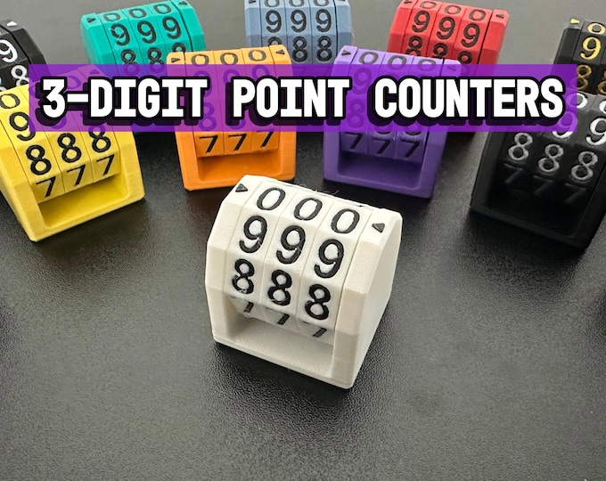 3 Digit Point Counter for Card and Board Games | MTG, D&D, Warhammer ...