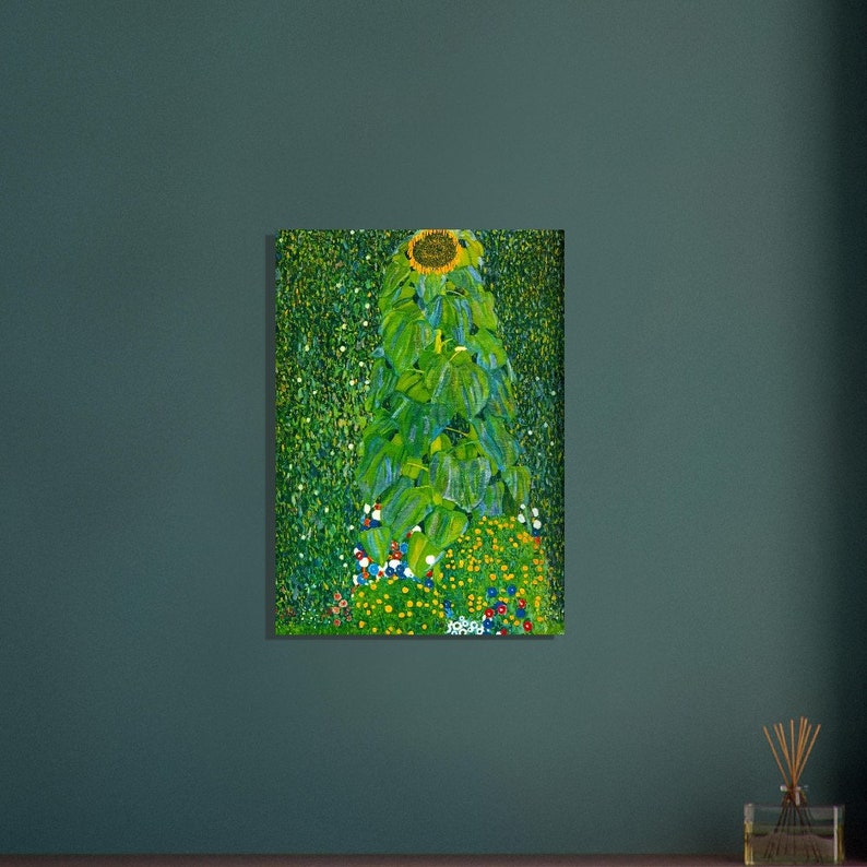 Gustav Klimt Sunflower Impression Art Fit for IKEA Frames 1906 Green ...