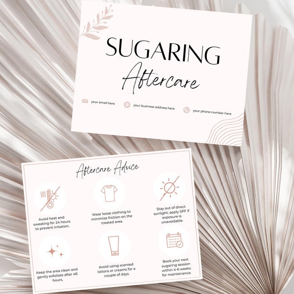 Custom After Care Cards - Etsy Australia