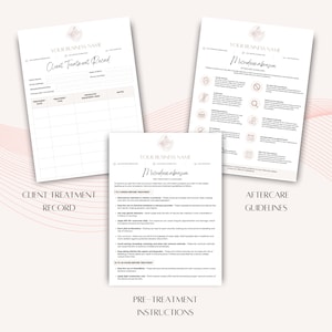Microdermabrasion Forms - Editable Client Intake, Consent, Consultation ...