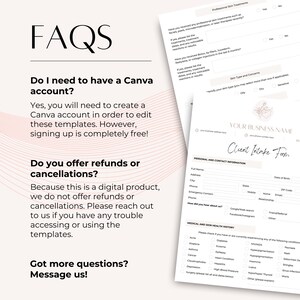 General Esthetician Forms Bundle - Editable Client Intake, Consent ...